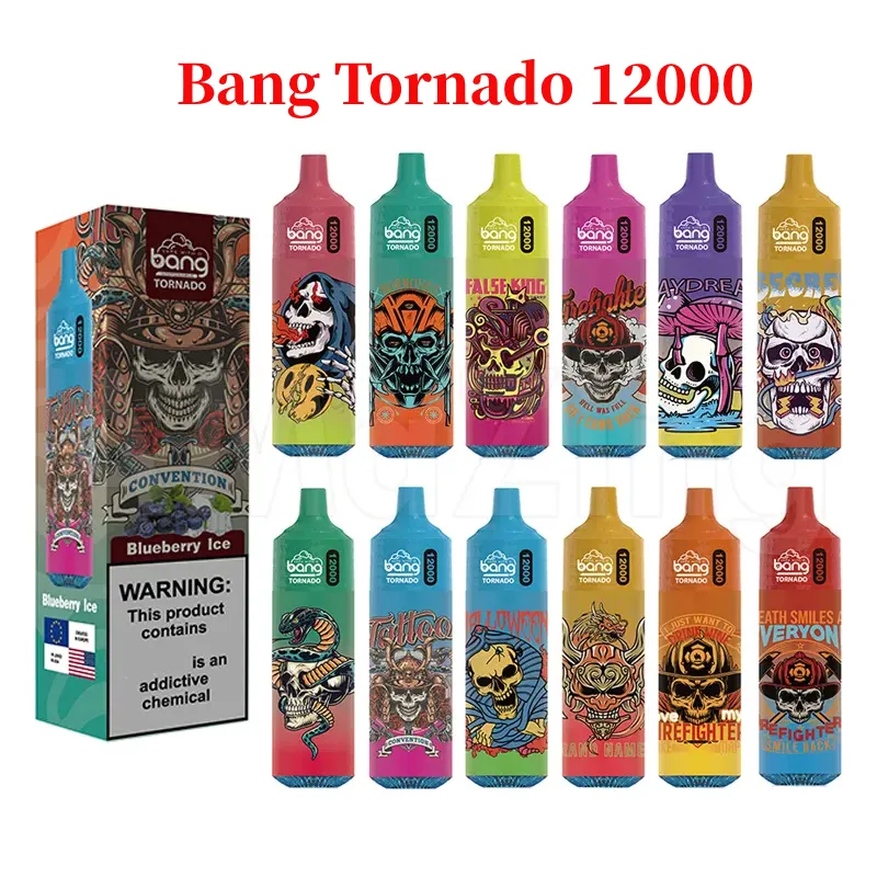 Puff 12K Bang TORNADO 12000 Puffs Disposable Vape Pen 12k Puff Vape ...