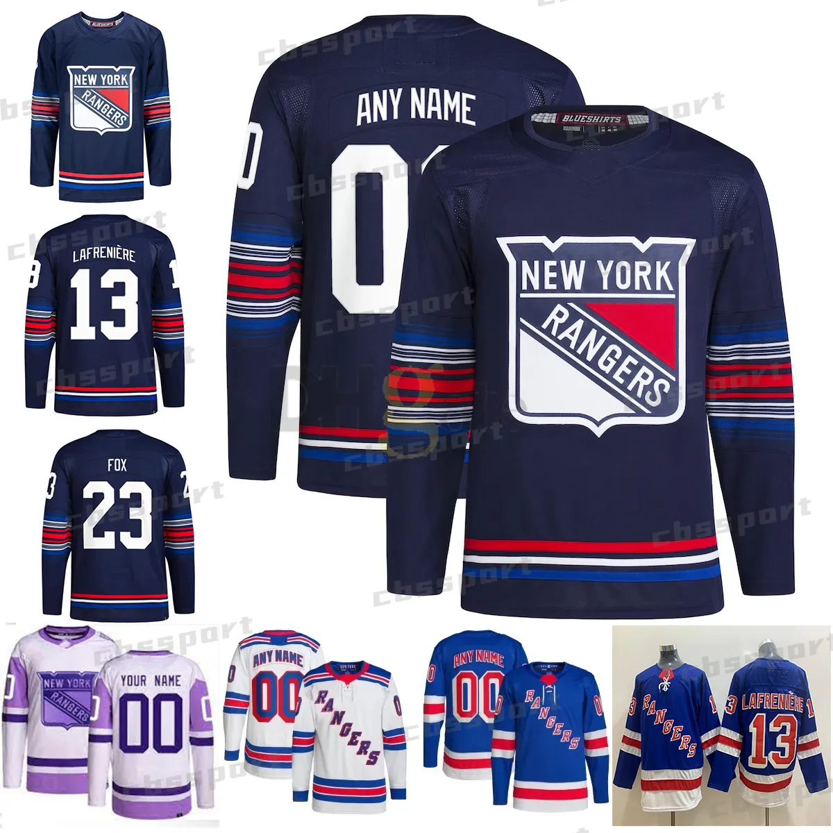 13 Alexis Lafreniere New Yorkrangers Hockey Jerseys Barclay Goodrow 31 ...