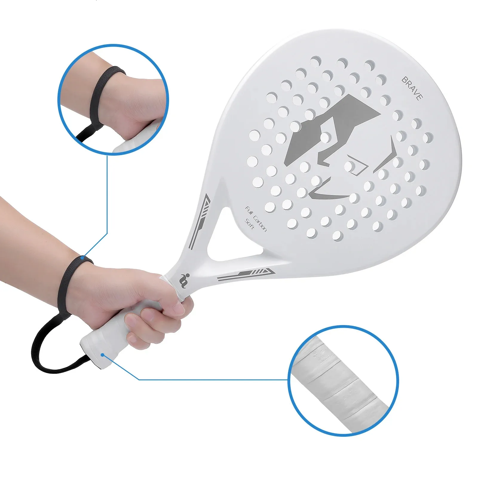 cheap buying online Padel Racket Carbon Fiber Power Lite Pop Tennis ...