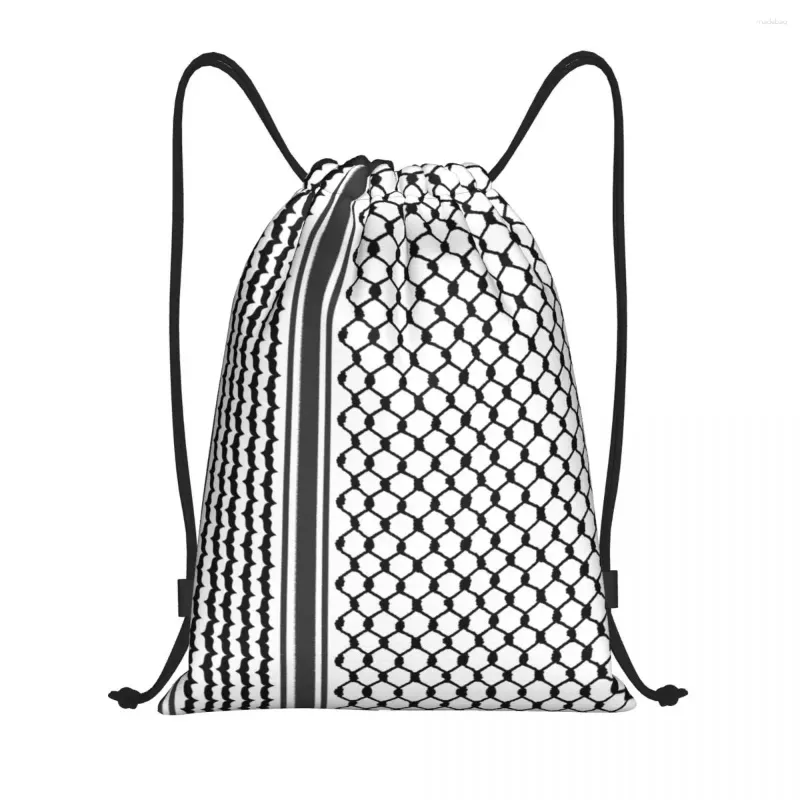 Free Palestine Keffiyeh Drawstring Bag - Versatile Backpack, Sports Gym ...