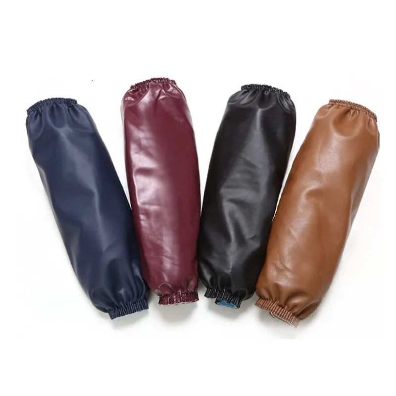 Waterproof Oversleeves - PU Leather Kitchen Sleeves, Oilproof ...