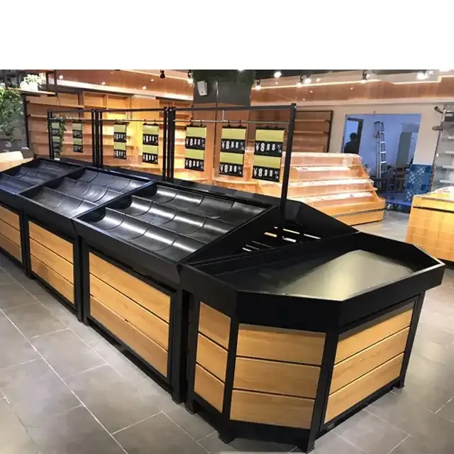 DHgate.com:Wooden Fruit and Vegetable Display Racks for Supermarkets ...