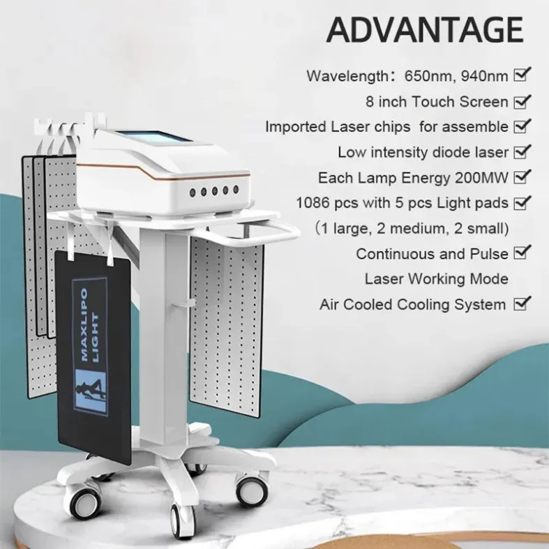 Lipo Laser Slimming Machine - 5D Maxlipo System, 650Nm & 940Nm ...