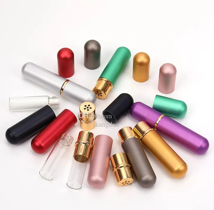 Empty Metal Snorting Bottle: Aromatherapy Nasal Inhaler For Nasal ...