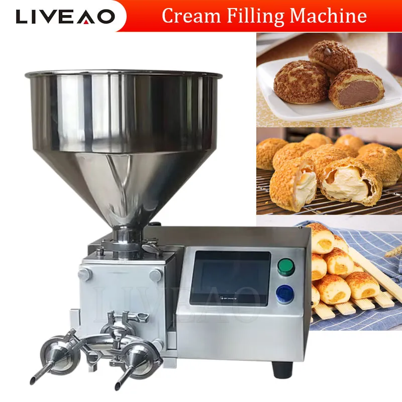 Automatic Electric Multifunctional Cream Filling Jam Injection Machine ...