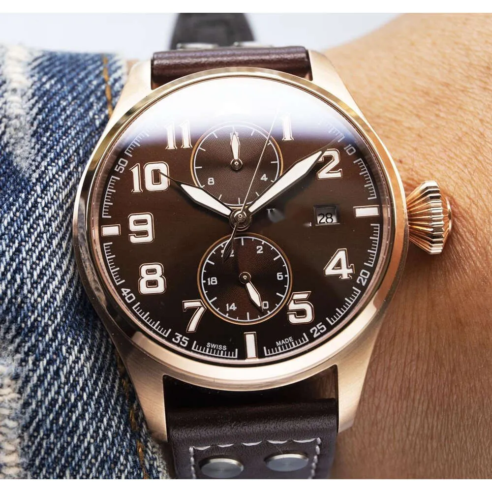 IWC Men's Big Pilot Watch: Automatic Movement, Red Lightning Bolt ...