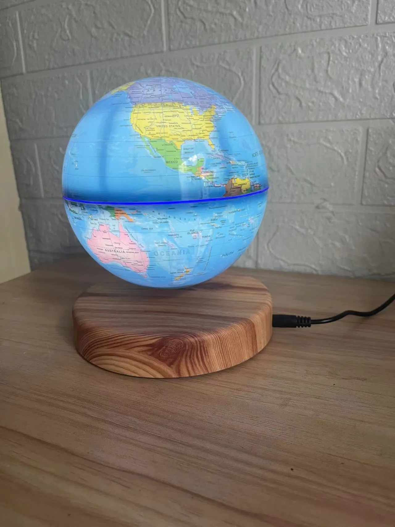 wholesale Magnetic Levitating Globe w LED Light Floating World Map Home Office Decor