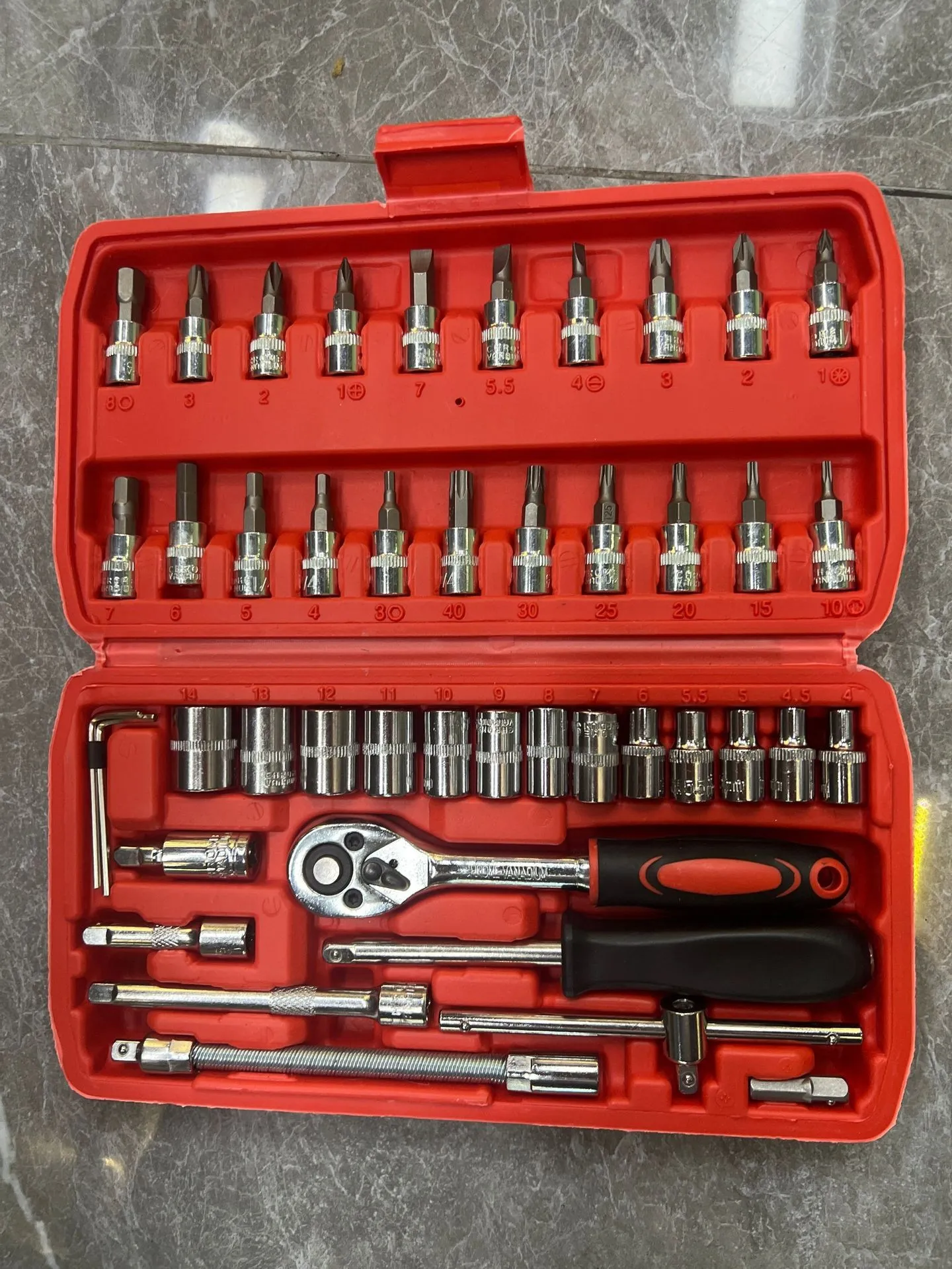 DHgate.com:46-Piece Auto Repair Tool Set with Storage Case - Durable ...
