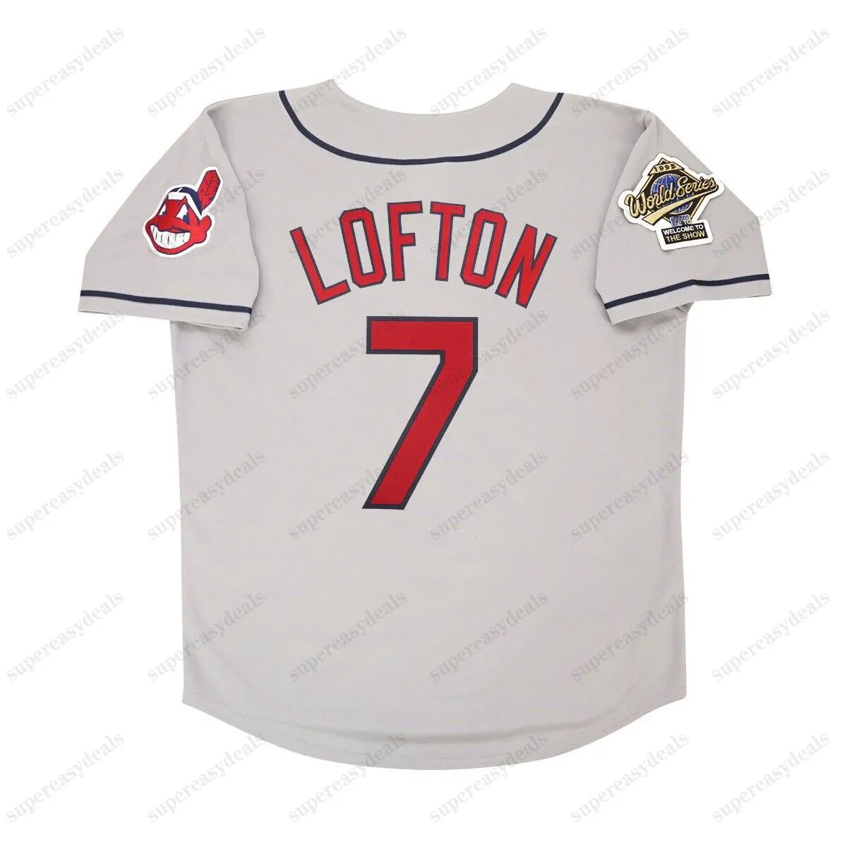 8 Albert Belle 1995 Indians Jerseys 7 Kenny Lofton Sandy Alomar Jim ...