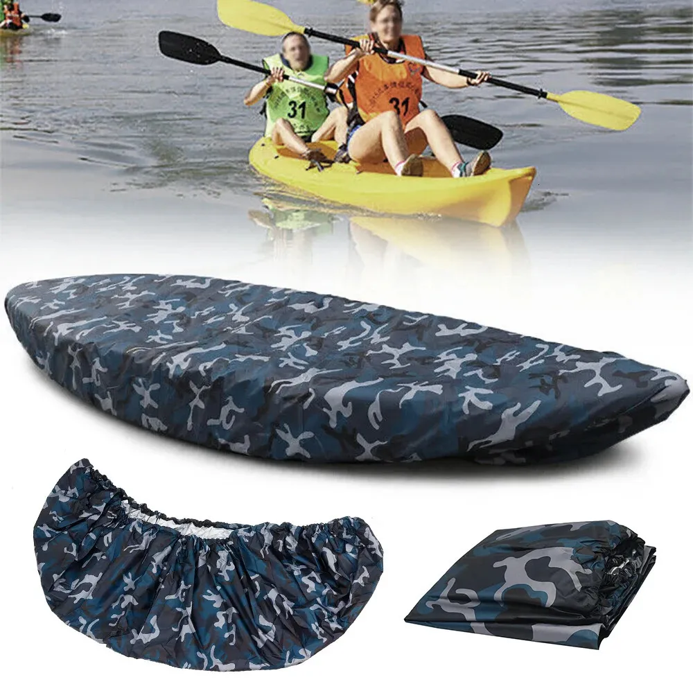 Canoe Cover Heavy Duty Oxford Cloth Kayak Storage Cover UV Protection ...