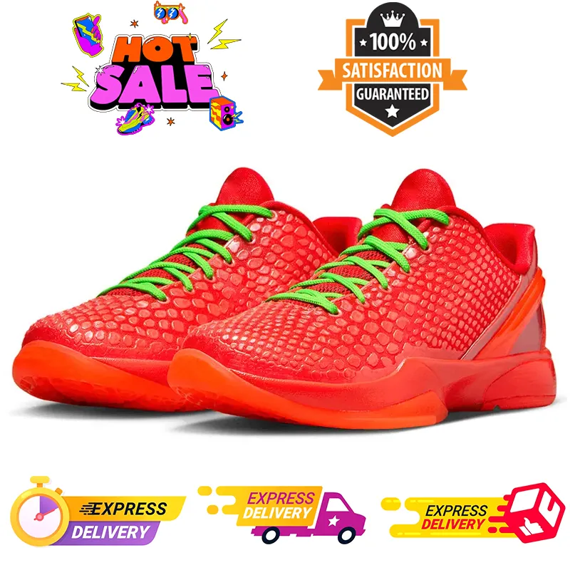 Reverse Grinch Mamba Grinch Basketball Shoes 6 Protro Triple White ...