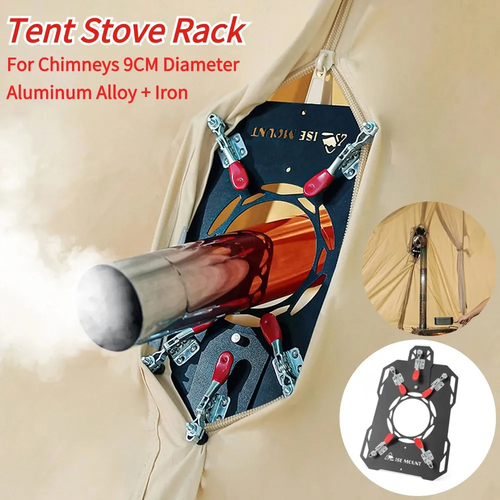 Tent Stove Jack Camping Firewood Stove Pipe Protection Plate Stainless ...