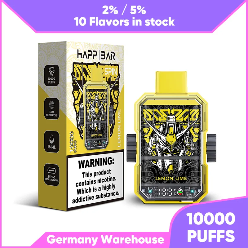 DHgate.com:Disposable E Cigarette 10000 Puffs HAPP SPIN Puff 10K ...