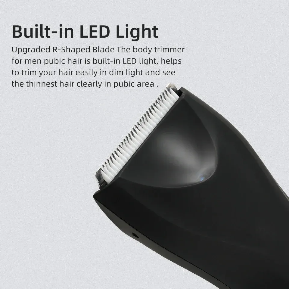 Professional Groin and Body Hair Trimmer for Men, Ball Shaver ...
