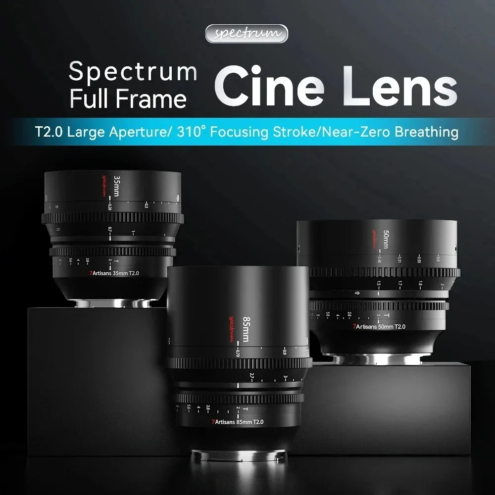 52mm Camera Filters Included, Prime Lens Set: 35mm, 50mm, 85mm T2.0 ...
