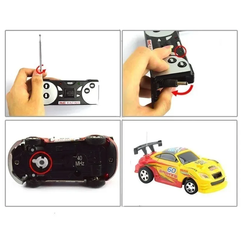 8 Style Coke Can 1 63 Mini Drift RC Led Light Radio Remote Control ...