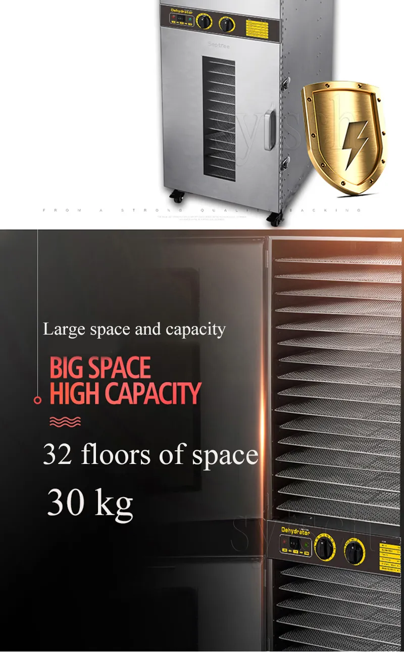 32 Layer Commercial Home Professional Fruit Food Dryer Food Fruit ...