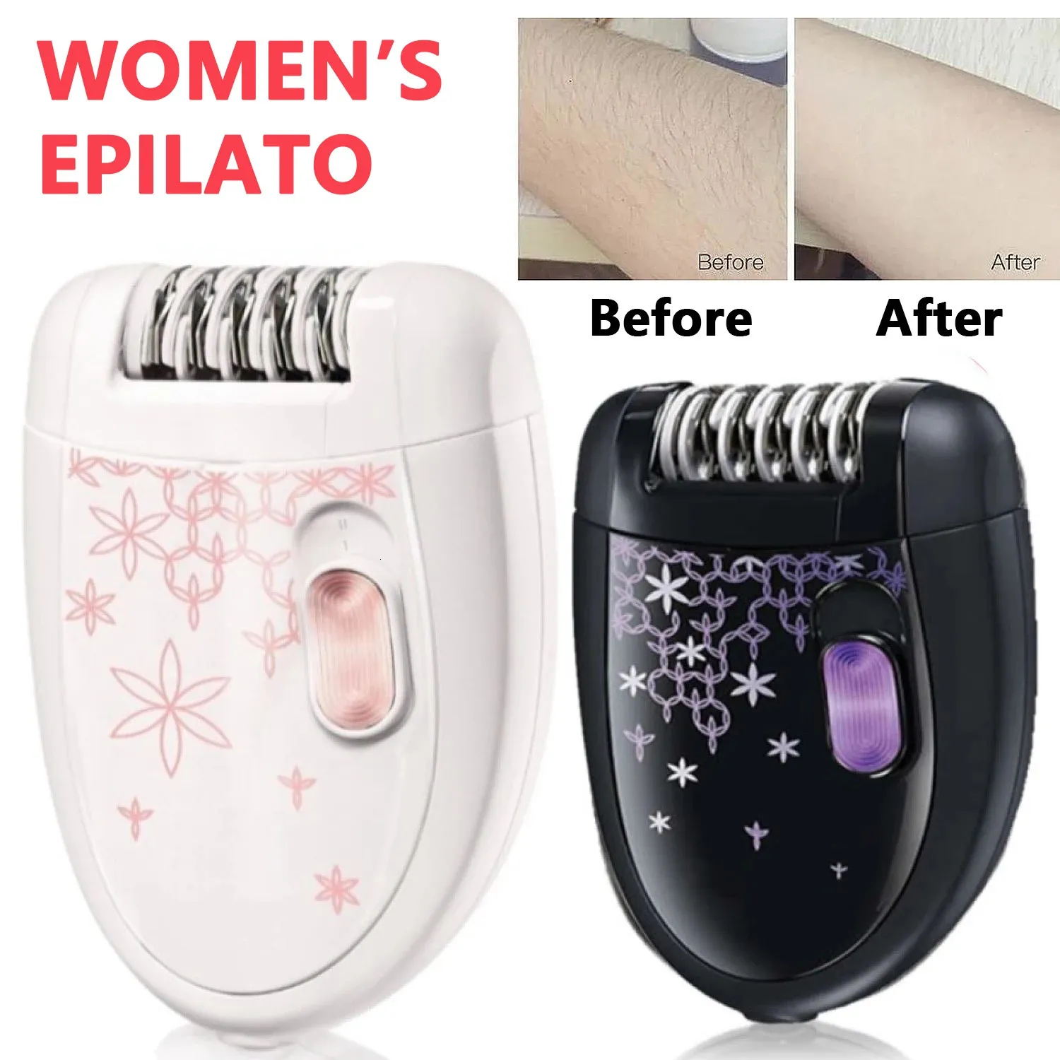 100-240V Corded Women's Epilator: Electric Hair Removal for Body ...