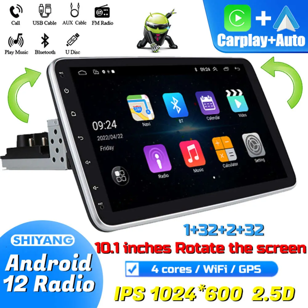 Advanced Car Multimedia System With 10.1 Inch Rotating Screen Carplay ...
