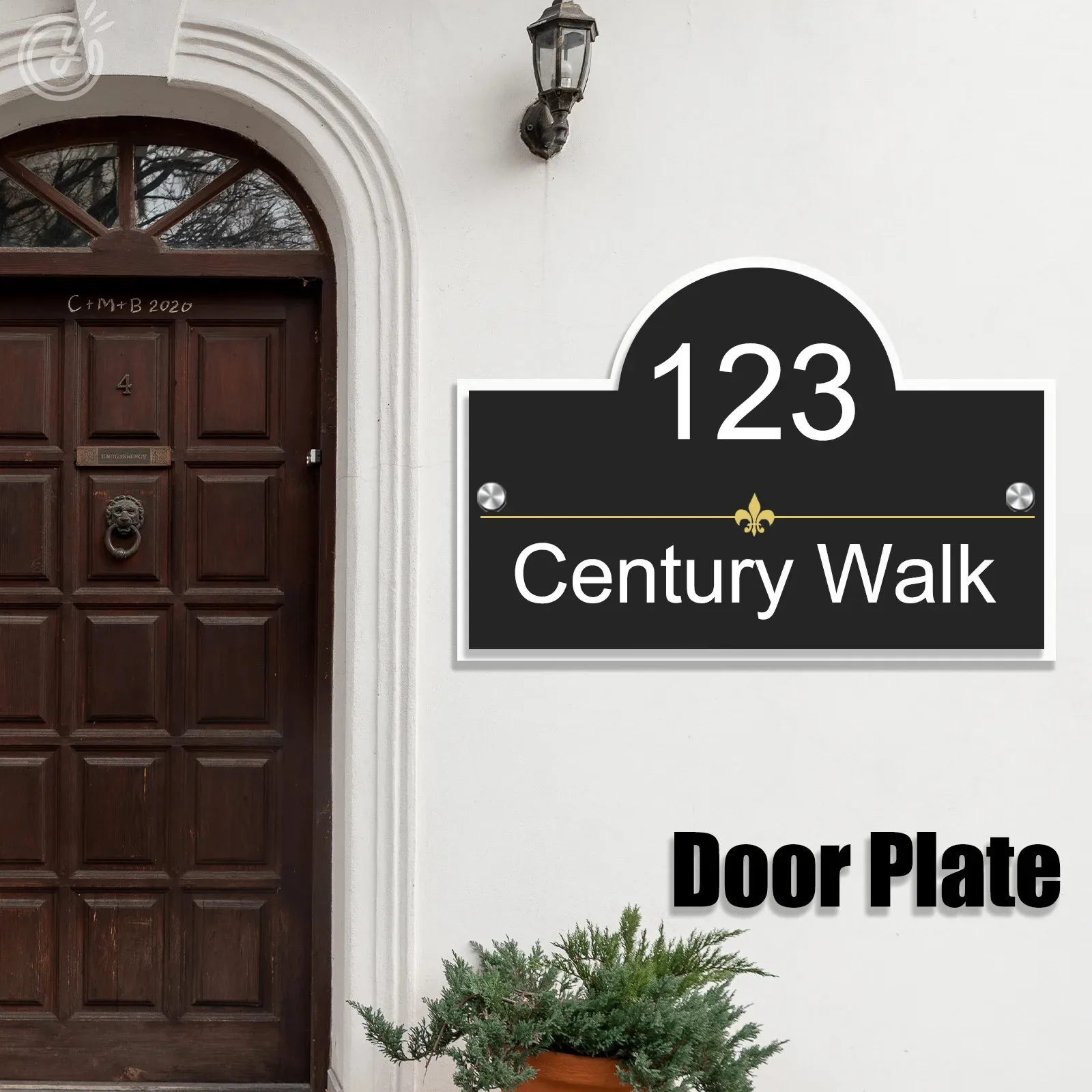 Custom Apartment Door Numbers, Modern Address Plate For House Acrylic ...