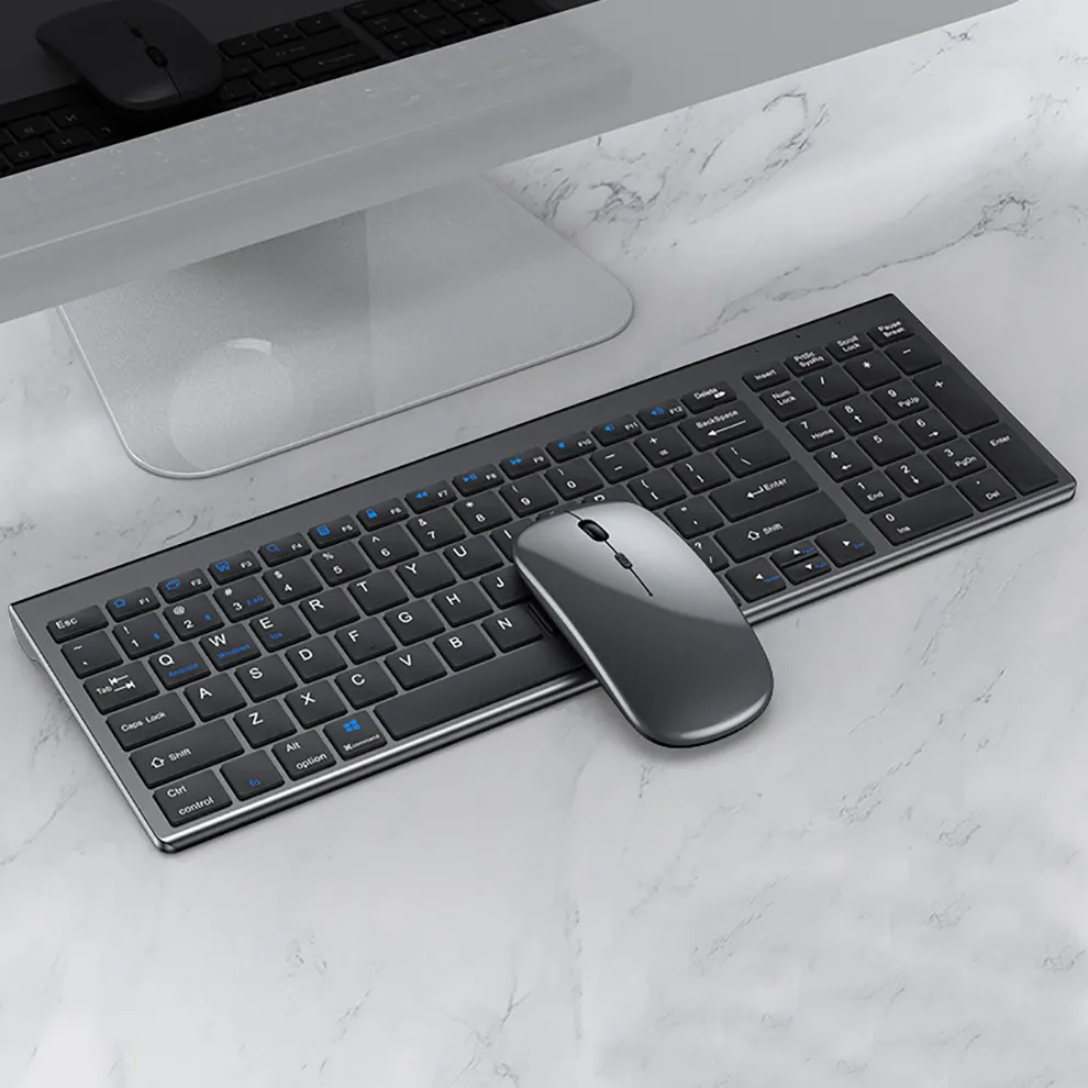 DHgate.com:2024 Mini Wireless Keyboard Mouse Combo, 2.4G & Bluetooth 5. ...