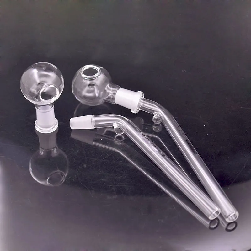 Glass Oil Burner Pipe 2 In 1 Curved Design, 6.5 Inch, 10mm Female Dome ...
