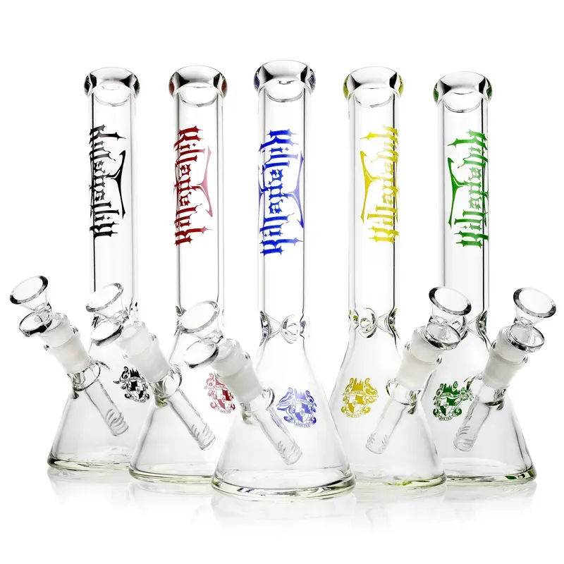 Beaker Base Bongs: Thick Glass Water Pipe With 14mm Joint Heavy Duty ...