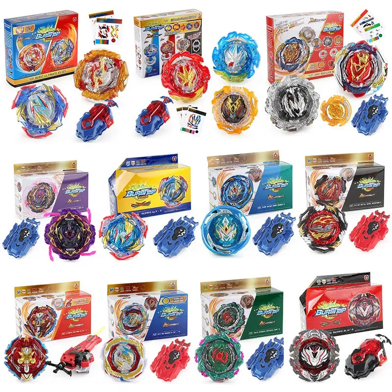 Super King Bey Battle Top Set - Alloy Burst Gyro Toy with Launcher ...