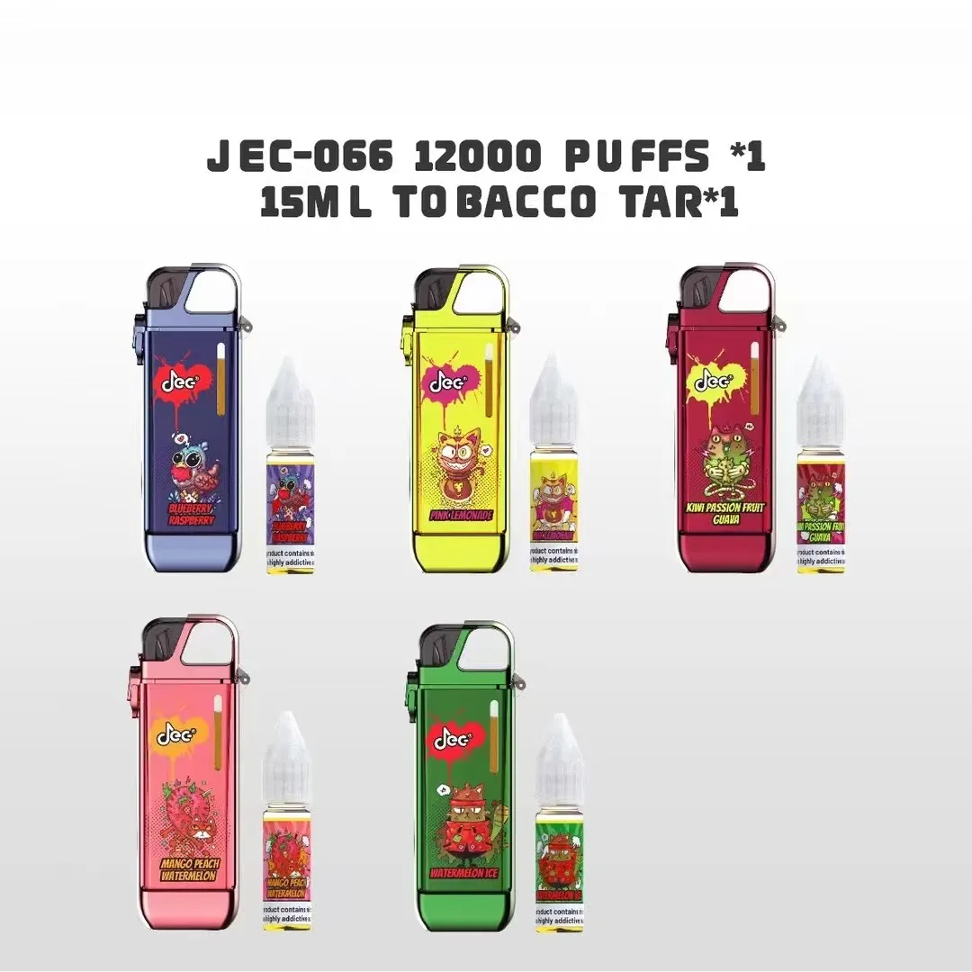 JEC BOX 12000 Puffs Refillable Disposable E Cigarettes 1.0Mesh Coil ...
