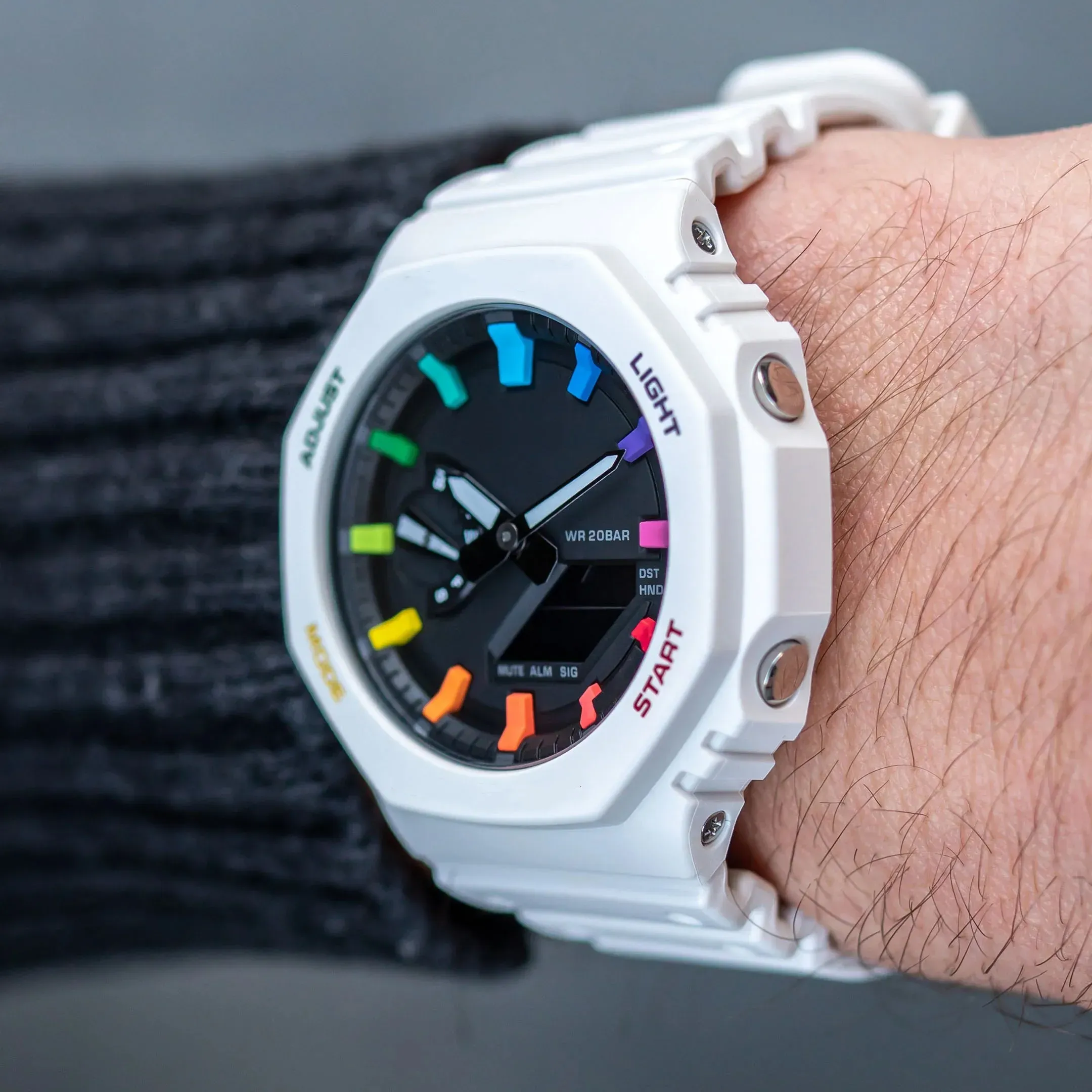 Original Shock Watch Digital Sport Quartz 2100 Unisex Watch White ...