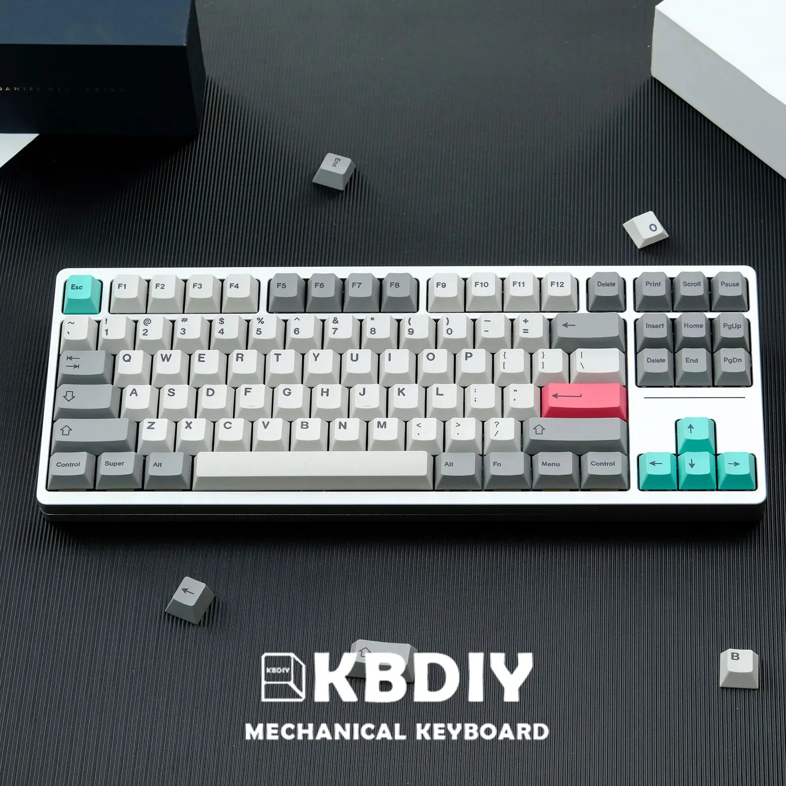 KBDiy GMK Keycap DYESUB PBT 9009 Modern DolchLight Retro Cherry Profile ...