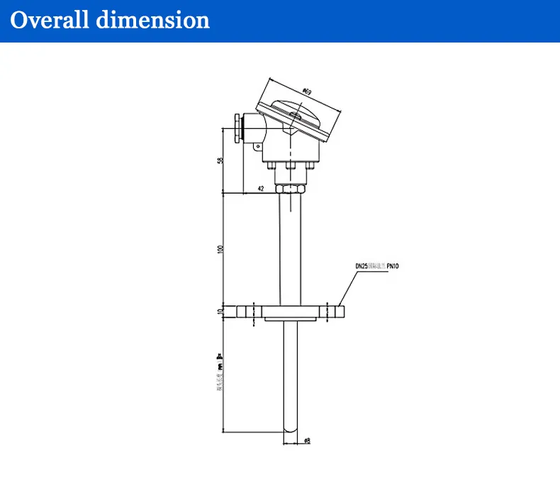 KD Temperature Sensor Connection Head with Terminal Block for ...