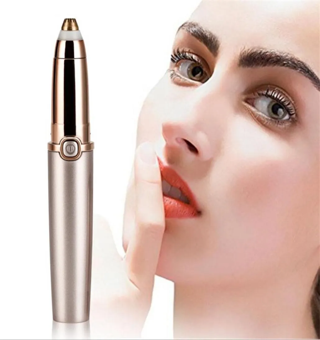 18K Gold Plated Painless Facial Hair Remover Epilator For Women, OPP ...