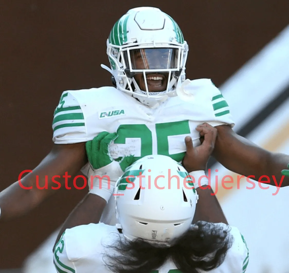 Jace Ruder Mean Green Football Jersey Custom Stitched Mens Youth JaMori ...