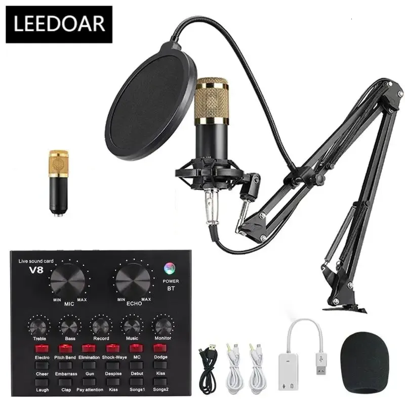 DHgate.com:Professional BM-800 Condenser Microphone Kit with Sound Card ...