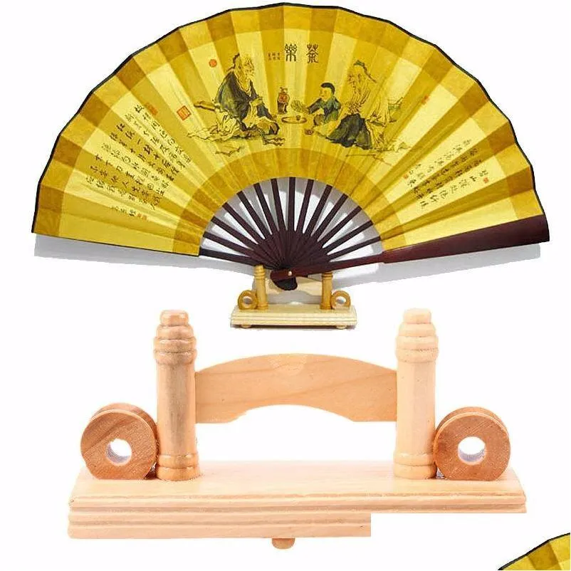 DHgate.com:Japanese-Style Wooden Folding Fan Display Stand Handheld ...