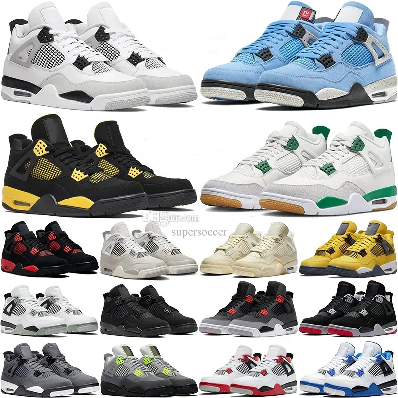 Donne Da Uomo 4S Basketball Scarpe University Blue Mili Militare Black ...
