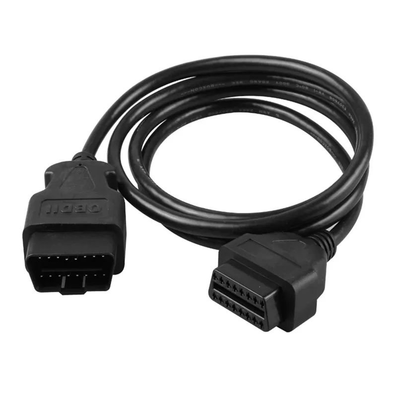 Elbow L Shaped Car OBD2 Extension Line Circular Line To Bus Extension ...