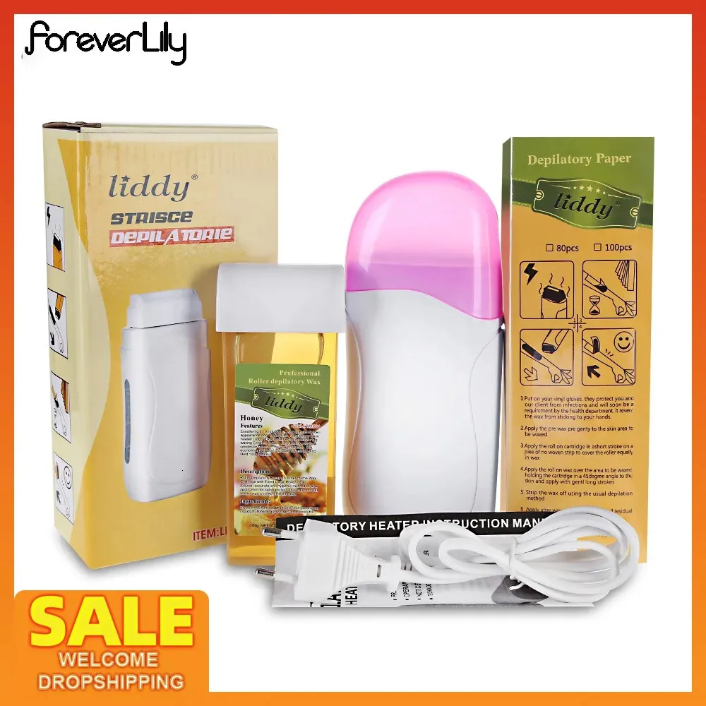 Premium Roll On Wax Kit: Smooth Hair Removal Wax Heater Machine with ...