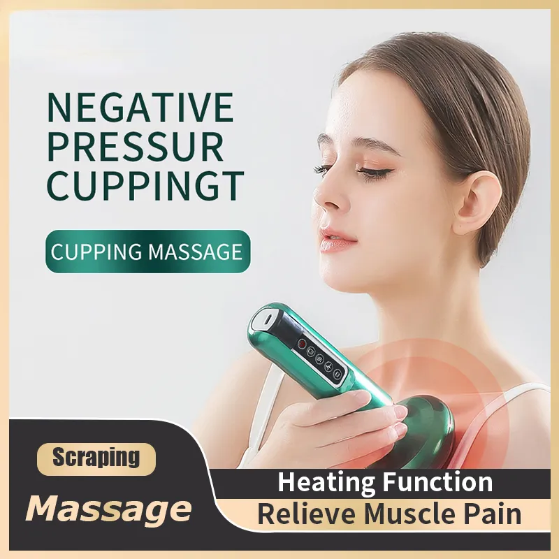Electric Cupping Gua Sha Instrument Meridian Brush Intelligent Vacuum ...