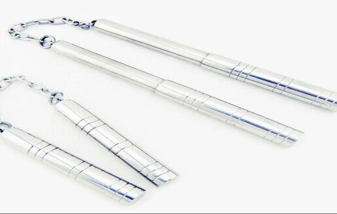 DHgate.com:2024 Telescopic Nunchakus - All Stainless Steel Portable Two ...