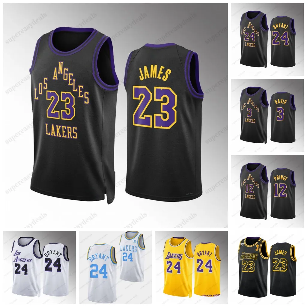 2024 Lakers Black Gold Jersey Basketball New Arrival With LeBron James ...