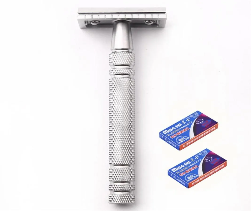 DHgate.com:10 Blades Mens Classic Safety Razor, Matte Nonslip Brass ...