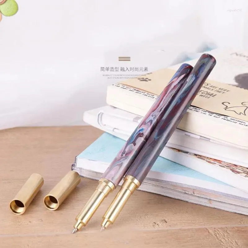 Luxury Hand-Drawn Chinese Ink Signature Pen Set - Wooden Rollerball Pen ...