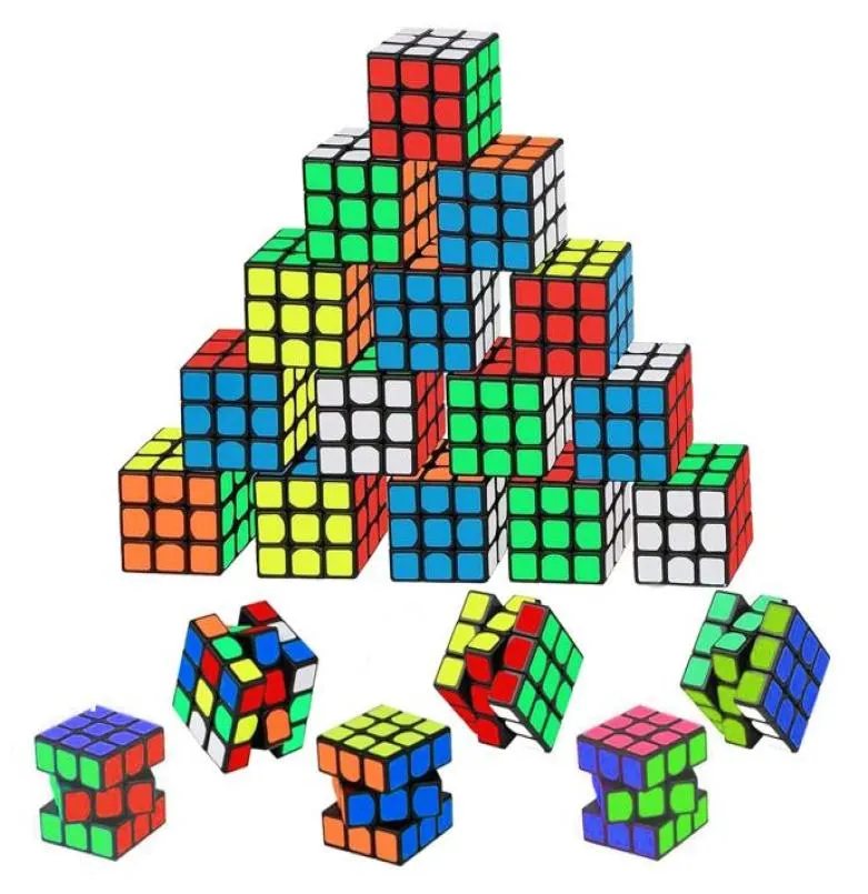 Mini Puzzle Cube Party Favors - 21 Pack Speed Cubes for Kids, Brain ...