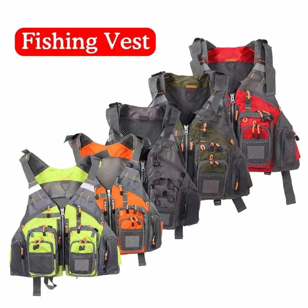 DHgate.com:Mesh Fishing Vest with Waterproof Chest Bag, Breathable ...