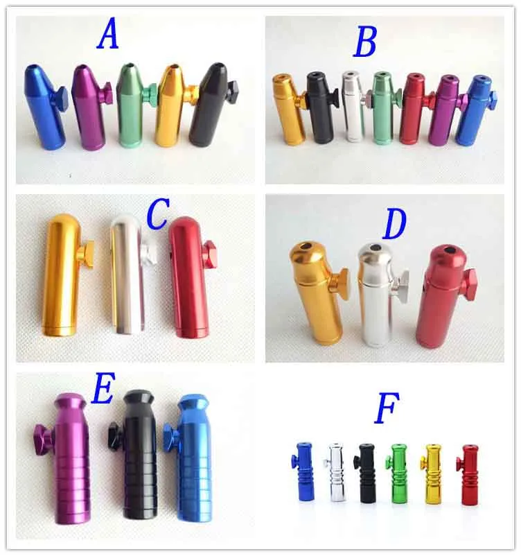 Aluminum Bullet Snuff Snorter Sniff Dispenser For Nasal Endurable ...