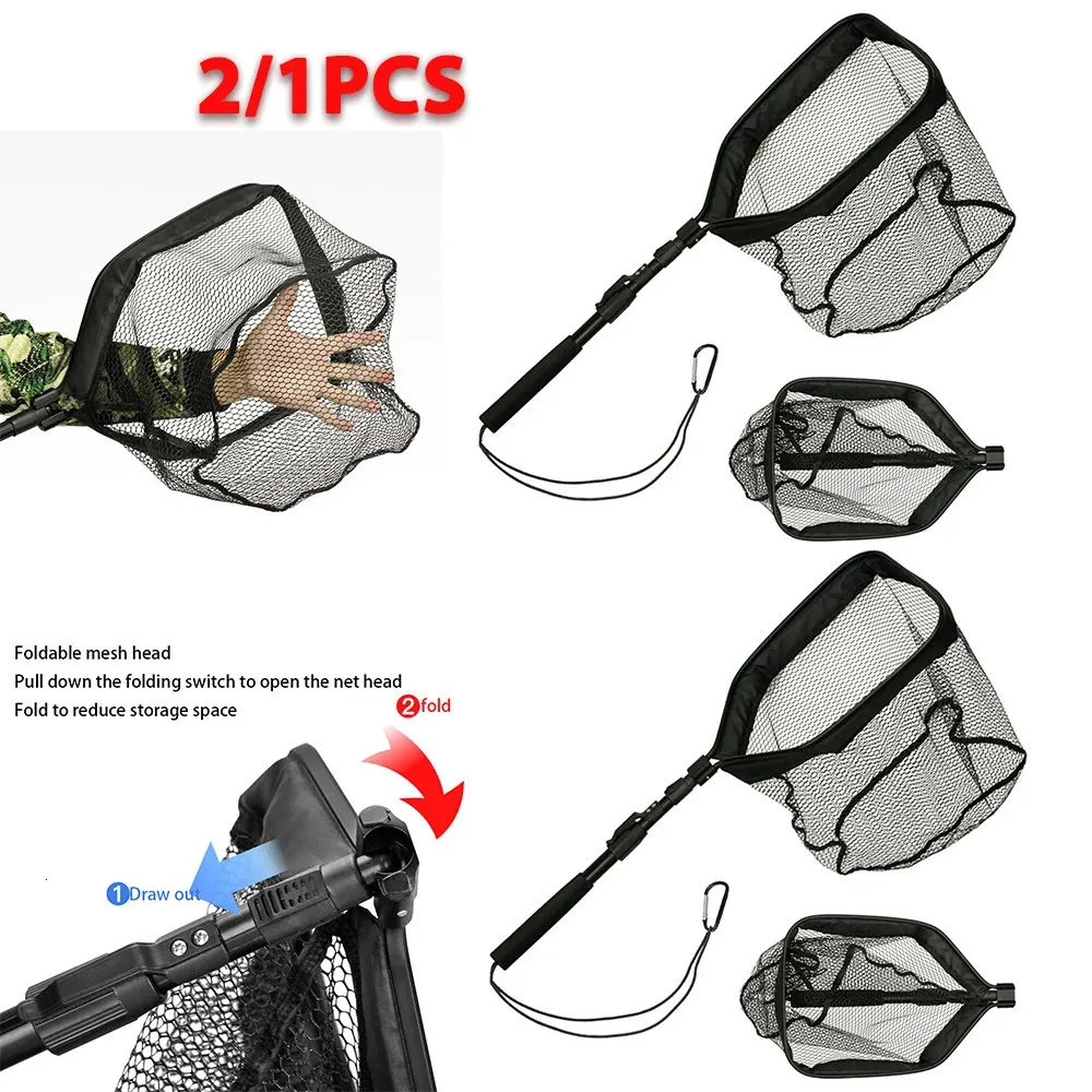 DHgate.com:21pcs Floating FishingNet Rubber Coated Landing Net Pole ...