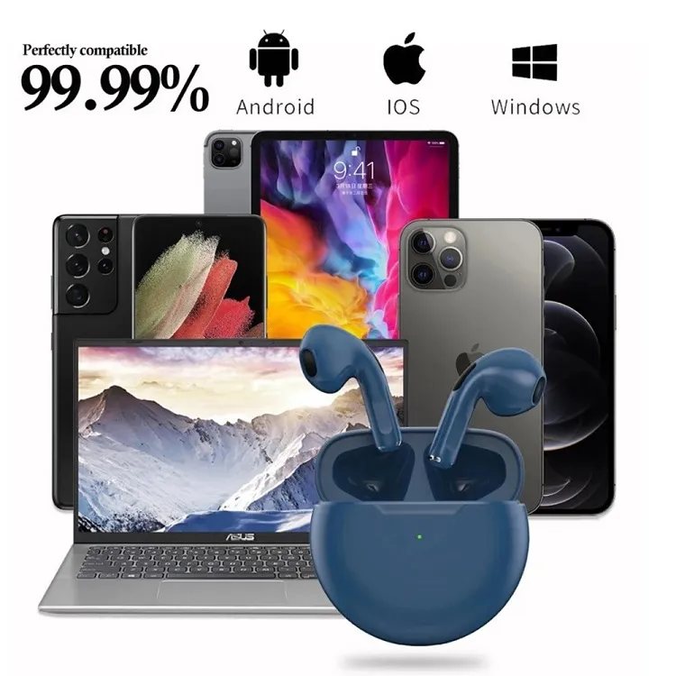 DHgate.com:AirPro 6 TWS Wireless Earbuds with Microphone, Bluetooth 5.3 ...