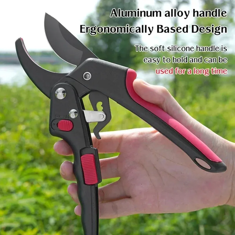 Premium Ratchet Pruning Shears - 12-Piece SK5 Steel Garden Pruning ...